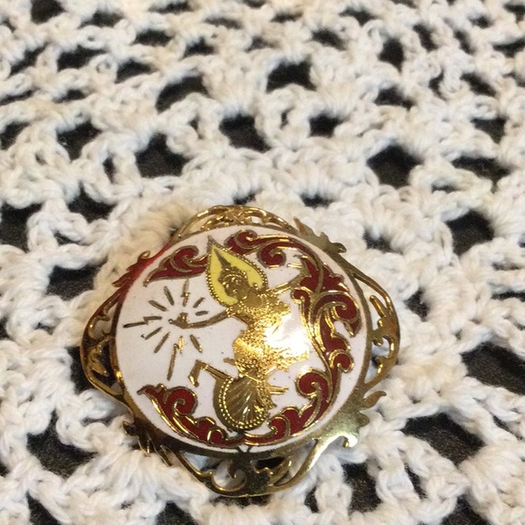 Jewelry | Vintage Siam Dancing Lady Brooch | Poshmark